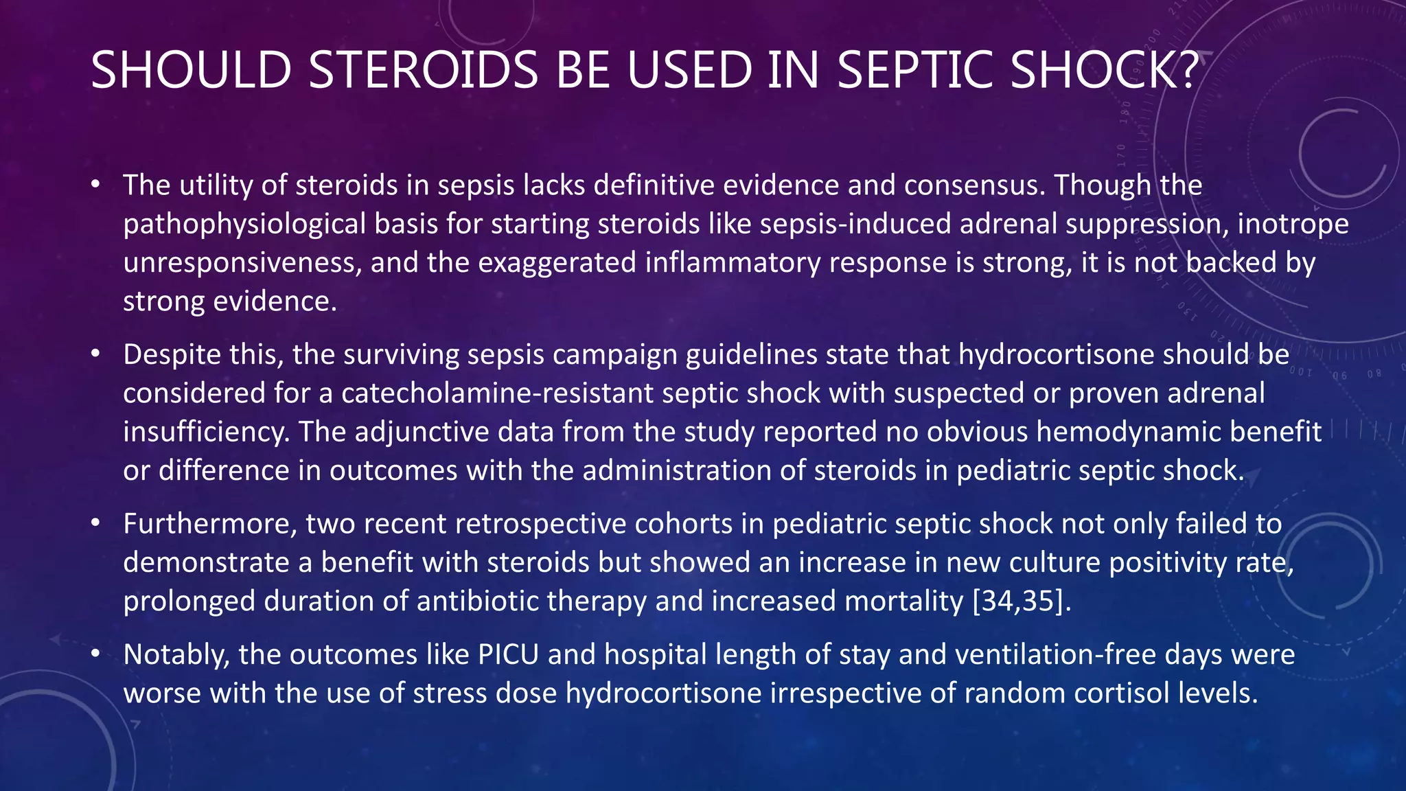 Advances in the management of pediatric septic shock | PPT