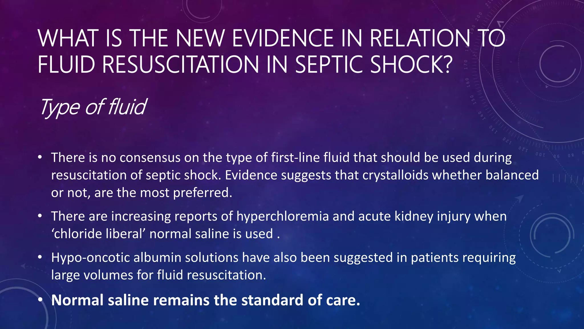 Advances in the management of pediatric septic shock | PPT