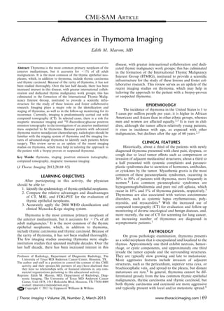 Advances in thymoma_imaging | PDF