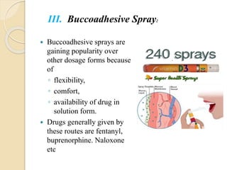 Advances in transmucosal drug delivery | PPTX