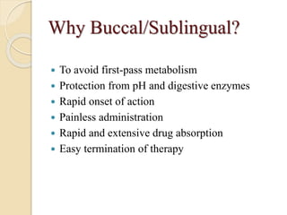 Advances in transmucosal drug delivery | PPTX