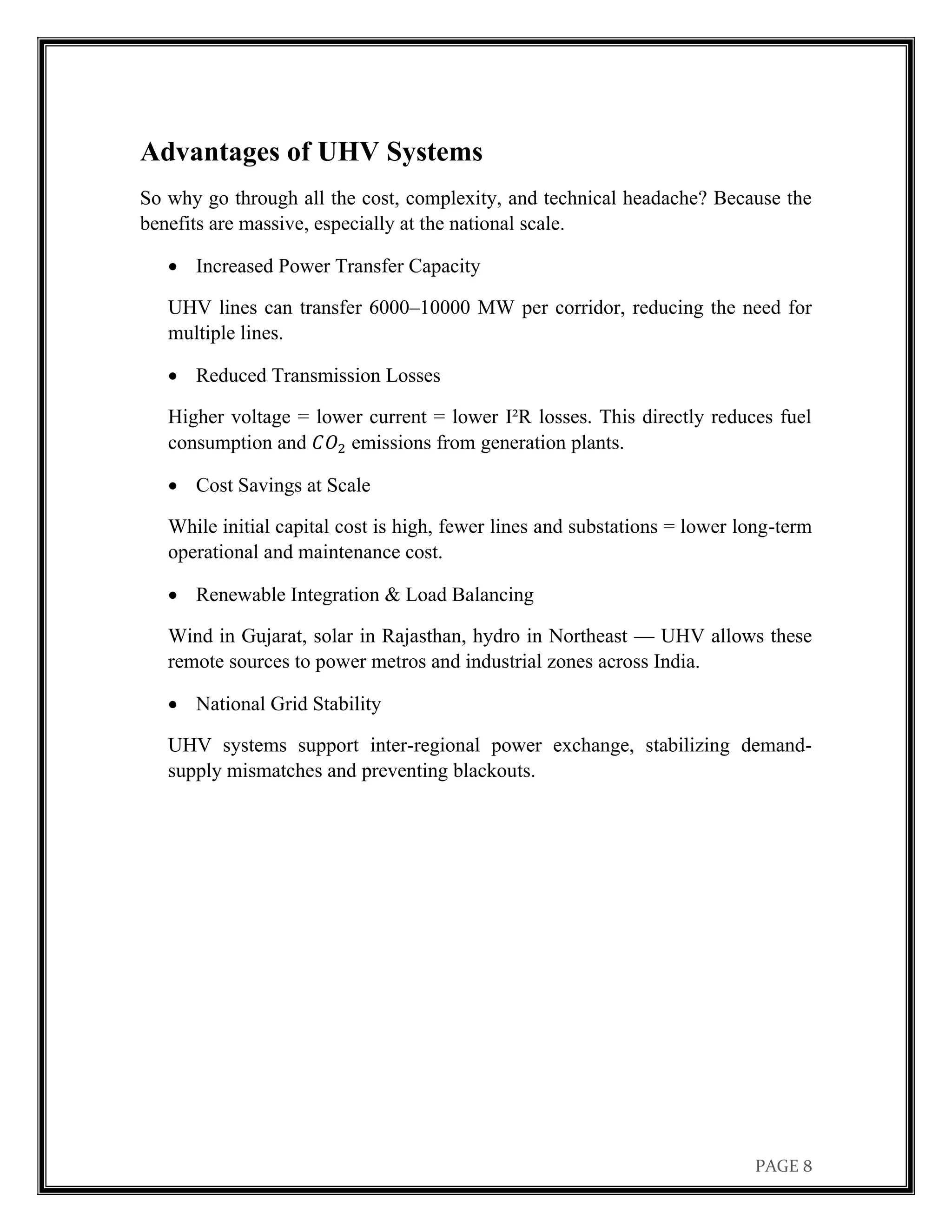 Advances in Ultra High Voltage (UHV) Transmission and Distribution ...