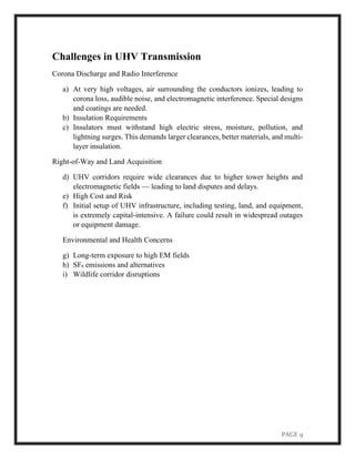 Advances in Ultra High Voltage (UHV) Transmission and Distribution ...