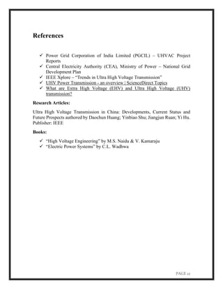 Advances in Ultra High Voltage (UHV) Transmission and Distribution ...