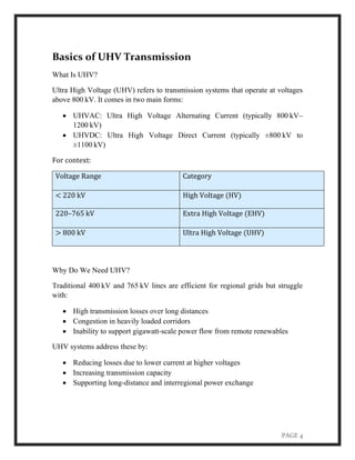 Advances in Ultra High Voltage (UHV) Transmission and Distribution ...