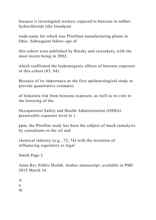 Advances in Understanding Benzene Health Effects and Suscept.docx