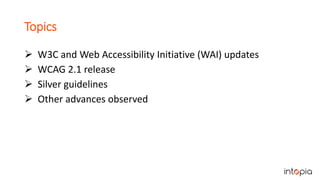Advances in web accessibility | PPT