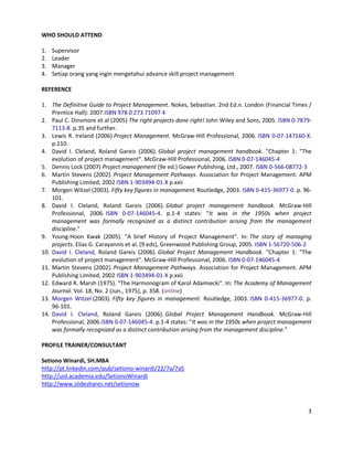 Advance Project Management Skills | PDF