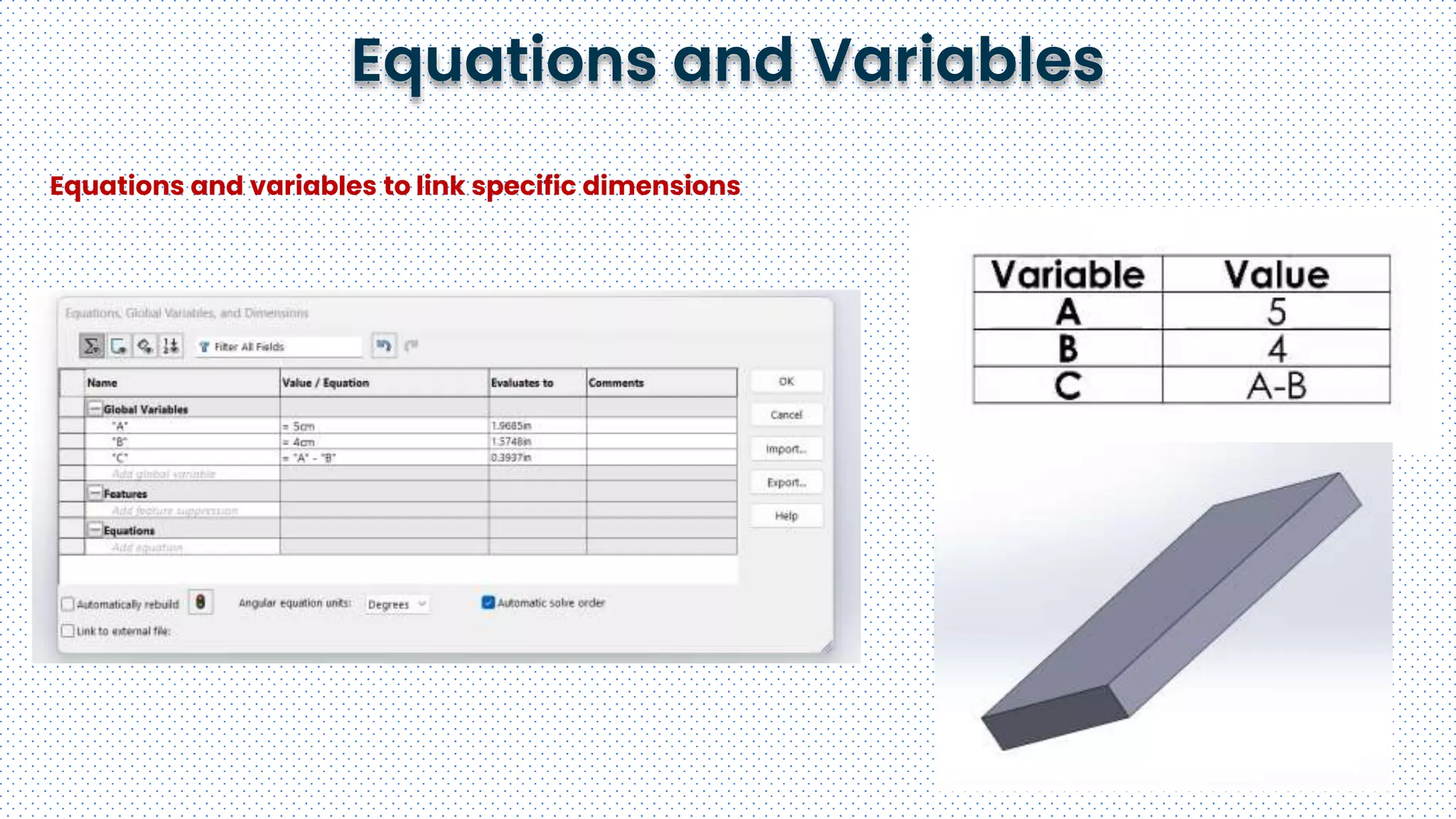 Solidworks Internship Report (advanced) | PPTX