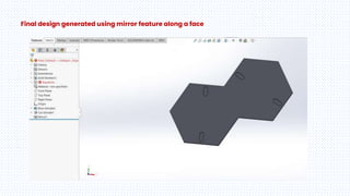 Solidworks Internship Report (advanced) | PPTX