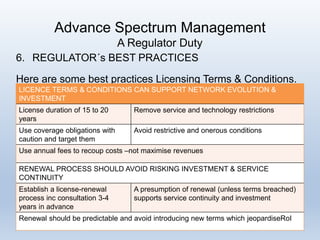 Advance spectrum management for mobile telecommunications finalproject ...