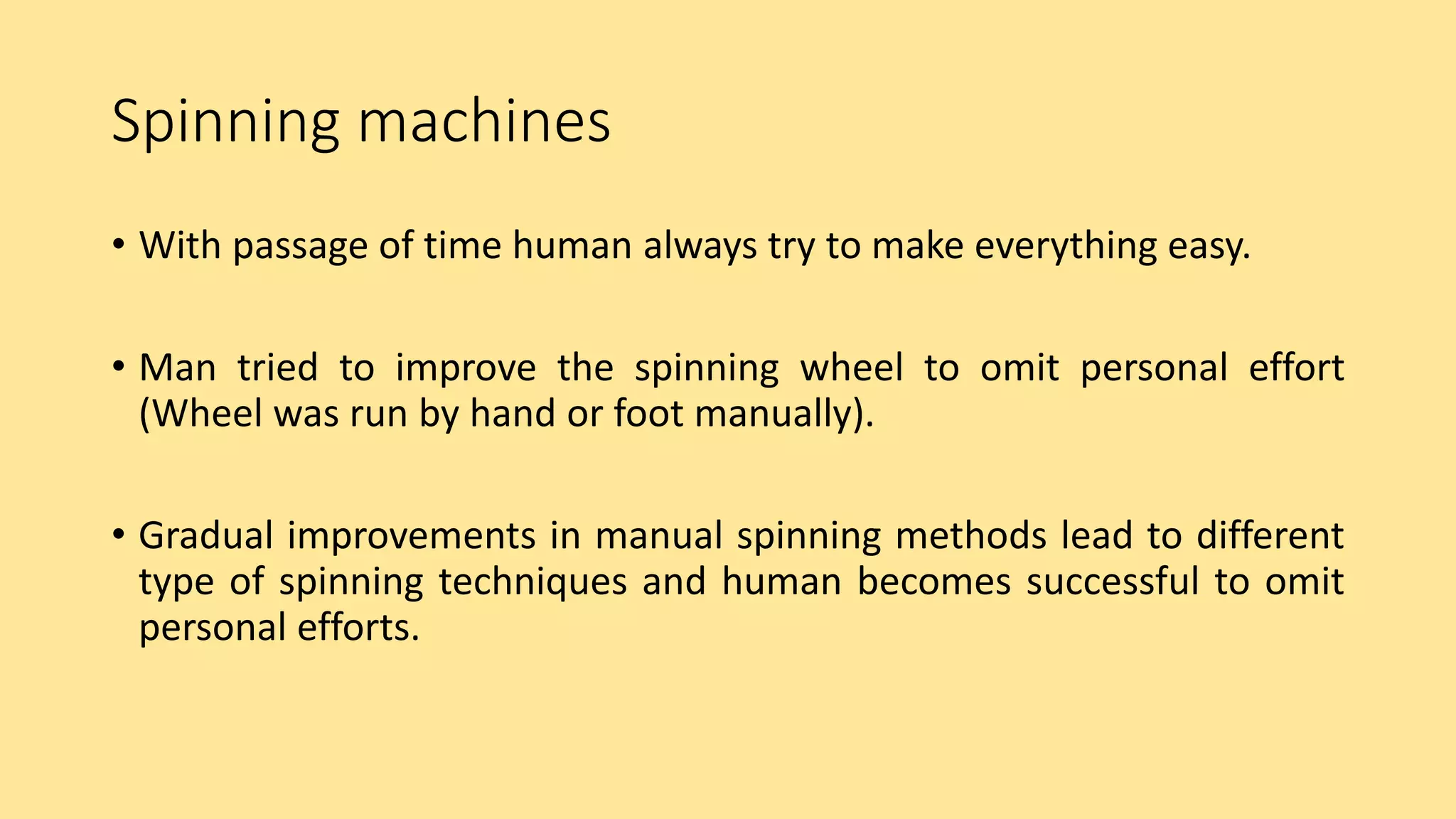 Advance spinning techniques | PPTX