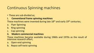 Advance spinning techniques | PPTX