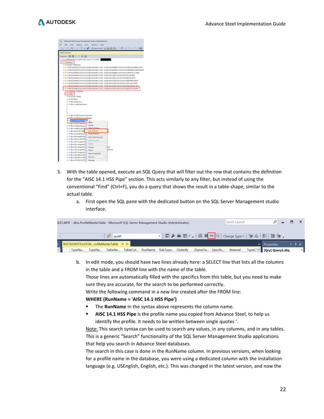 Advance steel implementation_guide | PDF | Databases | Computer Software and Applications