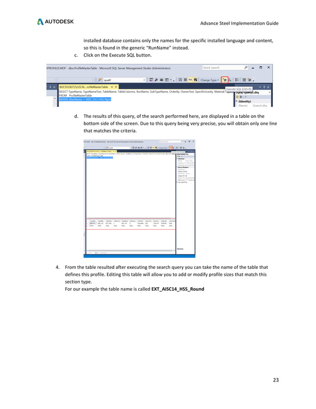 Advance steel implementation_guide | PDF | Databases | Computer Software and Applications