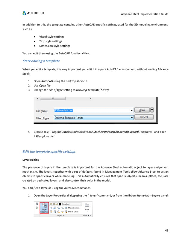Advance steel implementation_guide | PDF | Databases | Computer Software and Applications