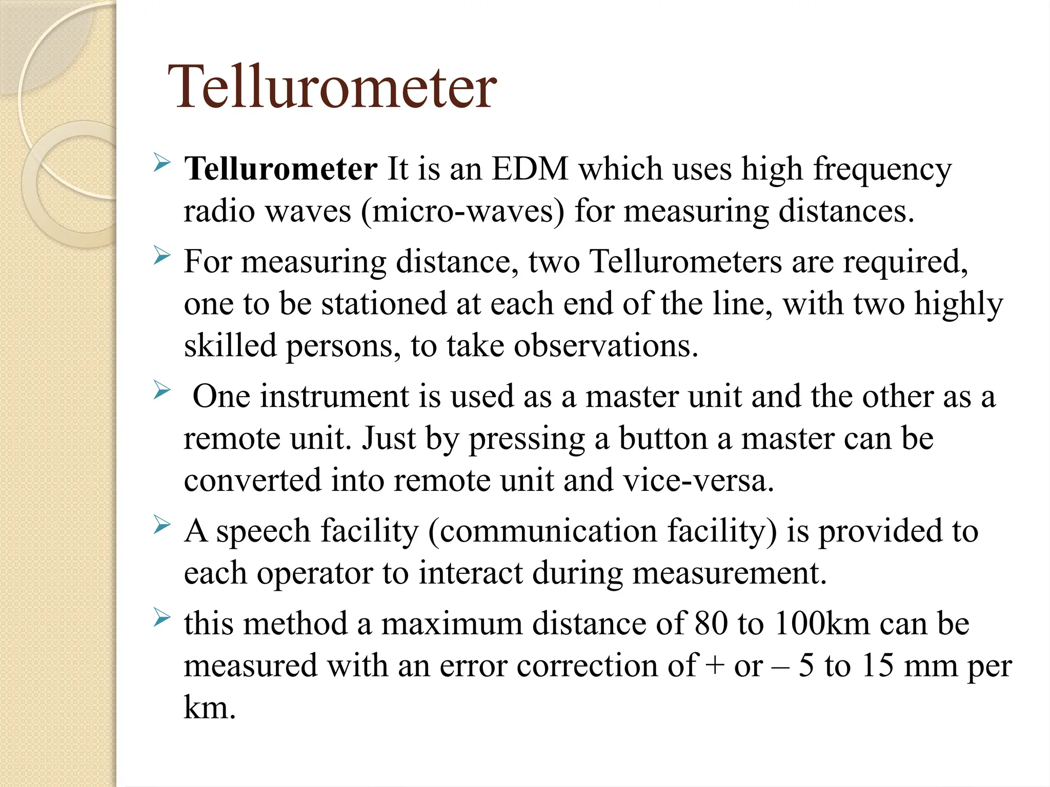 advance surveying instruments - EDM.pptx