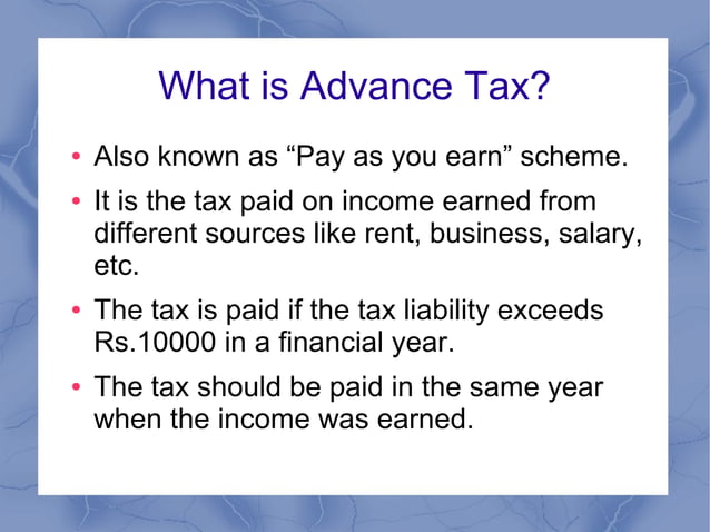 All about Advance Tax in India - With Calculation | ODP | Personal ...