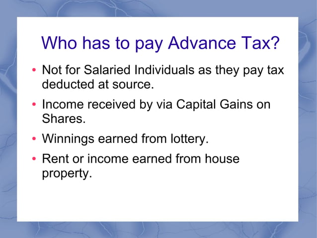 All about Advance Tax in India - With Calculation | ODP | Personal ...