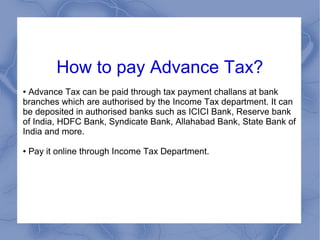 All about Advance Tax in India - With Calculation | ODP