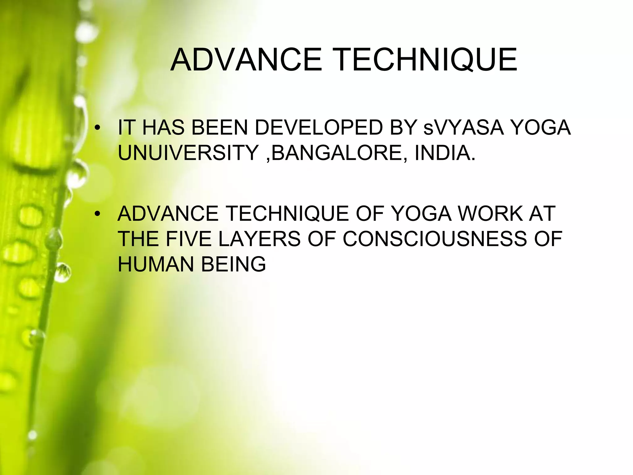 Advance technique | PPTX