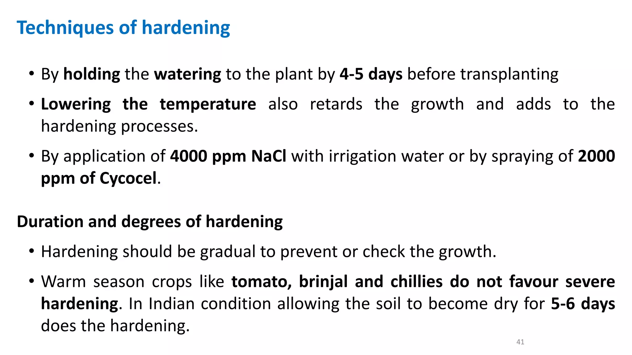 Advance techniques of vegetable seedling production and nursery | PPTX