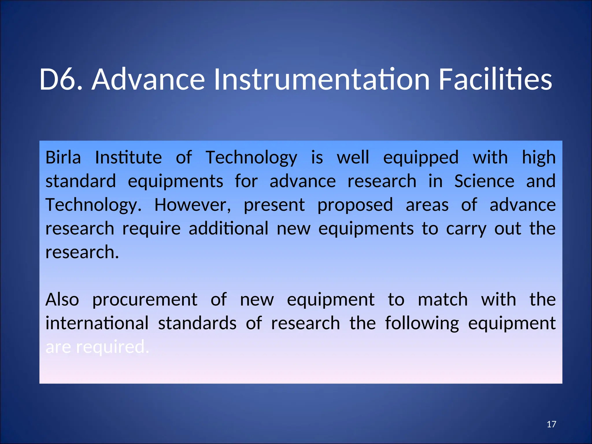 Advance Technology Center for research center | PPT