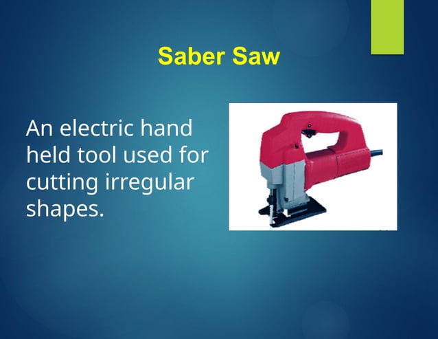 Advance Tools and Equipment in Woodworking.pptx | Woodworking | Arts ...