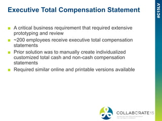 Advance Total Compensation Statement for Executives | PDF