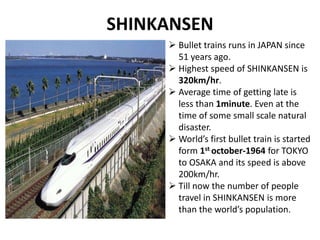 Advance transportation system of japan | PPTX