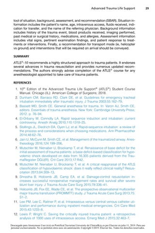 Advance trauma life support uptodate 2019 | PDF