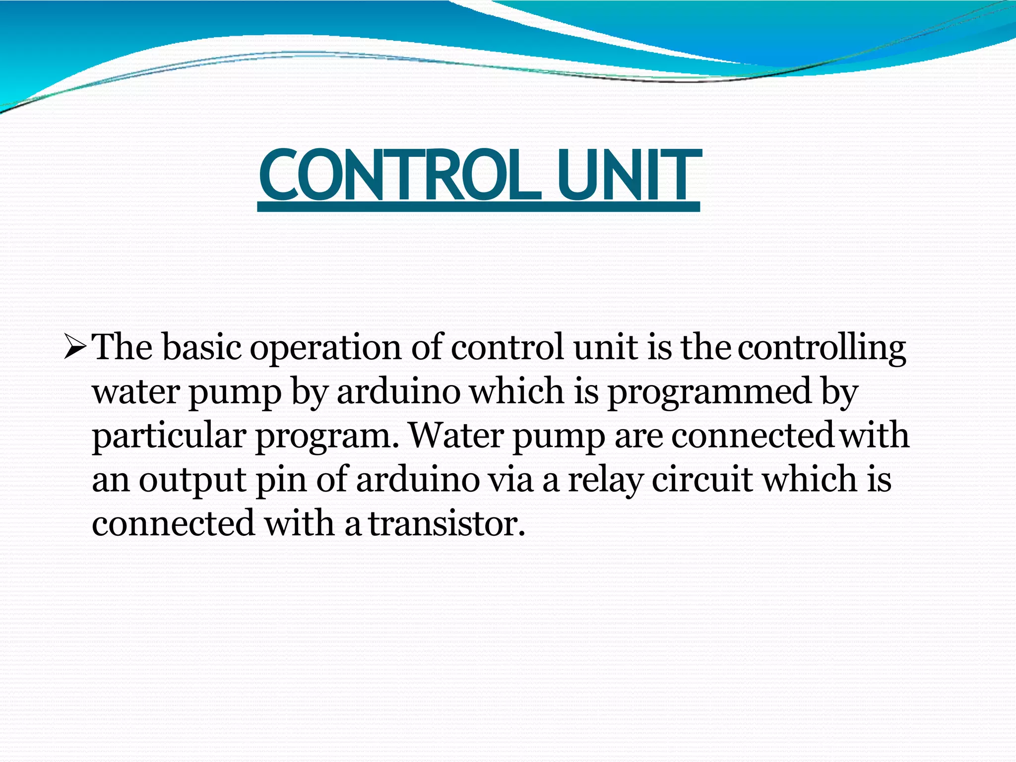 Advance water level sensing and automation | PPT