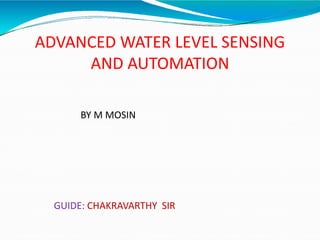 Advance water level sensing and automation | PPT