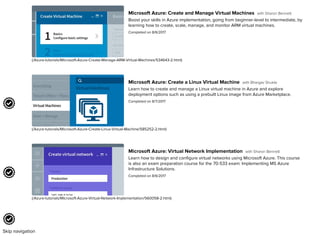 Lynda.com Learning Path - Advance Your Skills as an Azure IT ...