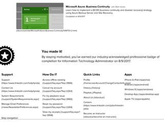 Lynda.com Learning Path - Advance Your Skills as an Azure IT ...