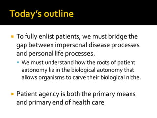 Advancing from activated patient to autonomous patient in chronic ...
