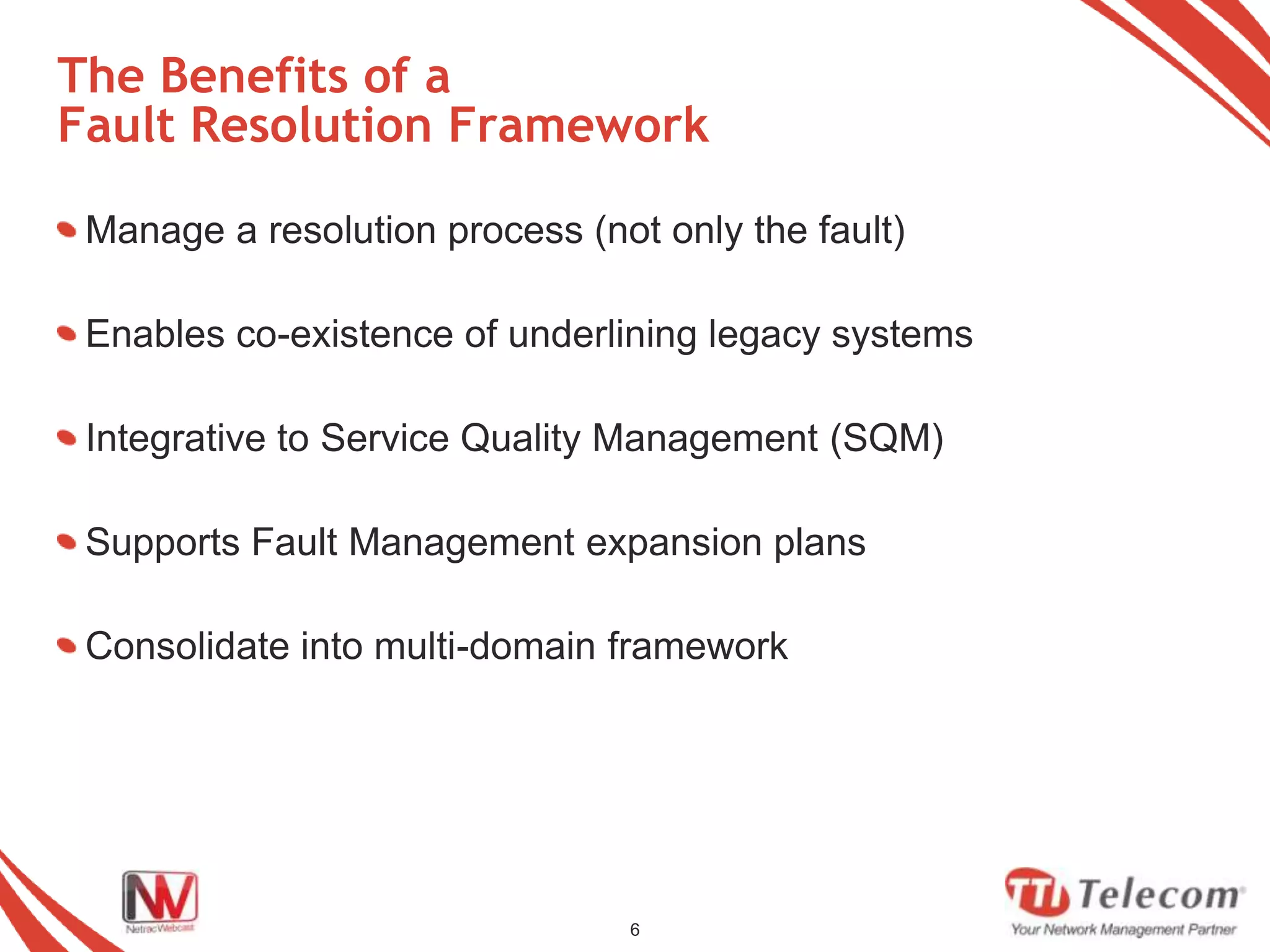 Advancing From Fault Management To Fault Resolution Framework | PPTX | Computer Software and ...