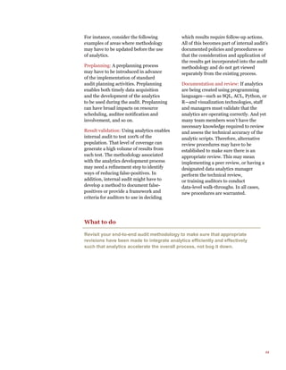 Advancing internal audit analytics | PDF