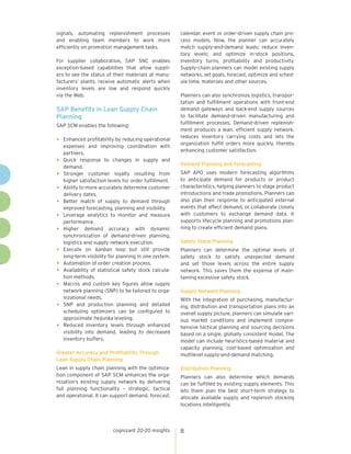 Advancing Lean in Supply Chain Planning with SAP Applications | PDF
