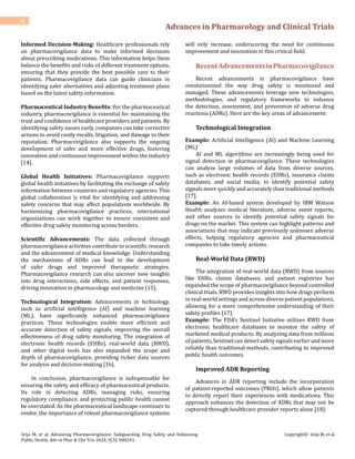 Advancing Pharmacovigilance: Safeguarding Drug Safety and Enhancing ...