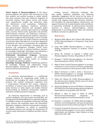 Advancing Pharmacovigilance: Safeguarding Drug Safety and Enhancing ...