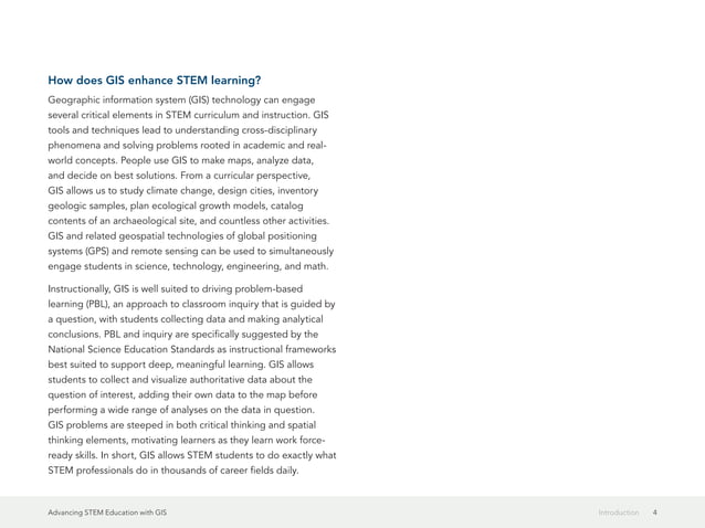 Advancing STEM Education with GIS | PPT