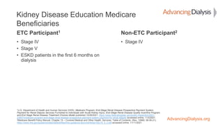 AdvancingDialysis.org CMS ESRD Treatment Choices (ETC) Mandatory ...