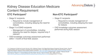 AdvancingDialysis.org CMS ESRD Treatment Choices (ETC) Mandatory ...