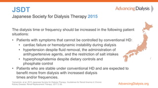 Advancing Dialysis - Intensive Hemodialysis | PPT