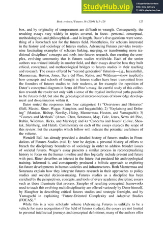 Advancing Futures Futures Studies In Higher Education | PDF