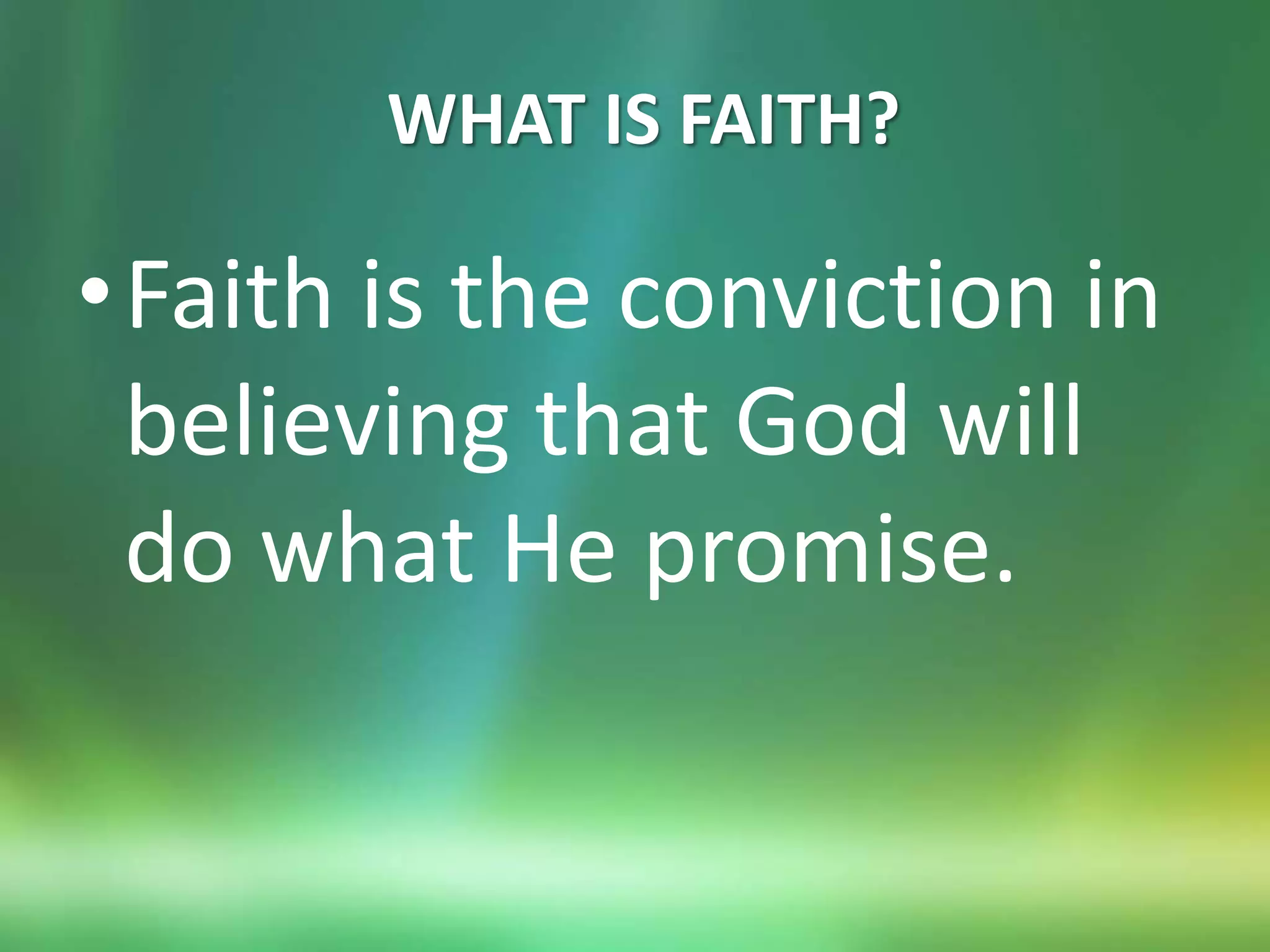 Advancing in Faith | PPTX