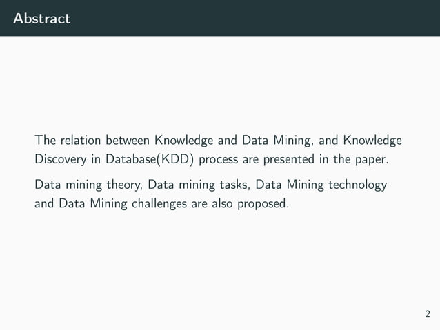 Advancing Knowledge Discovery and Data Mining | PPT