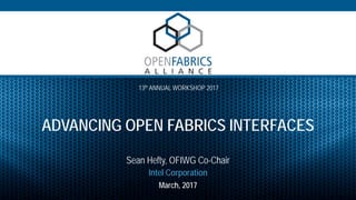 Advancing OpenFabrics Interfaces | PPT