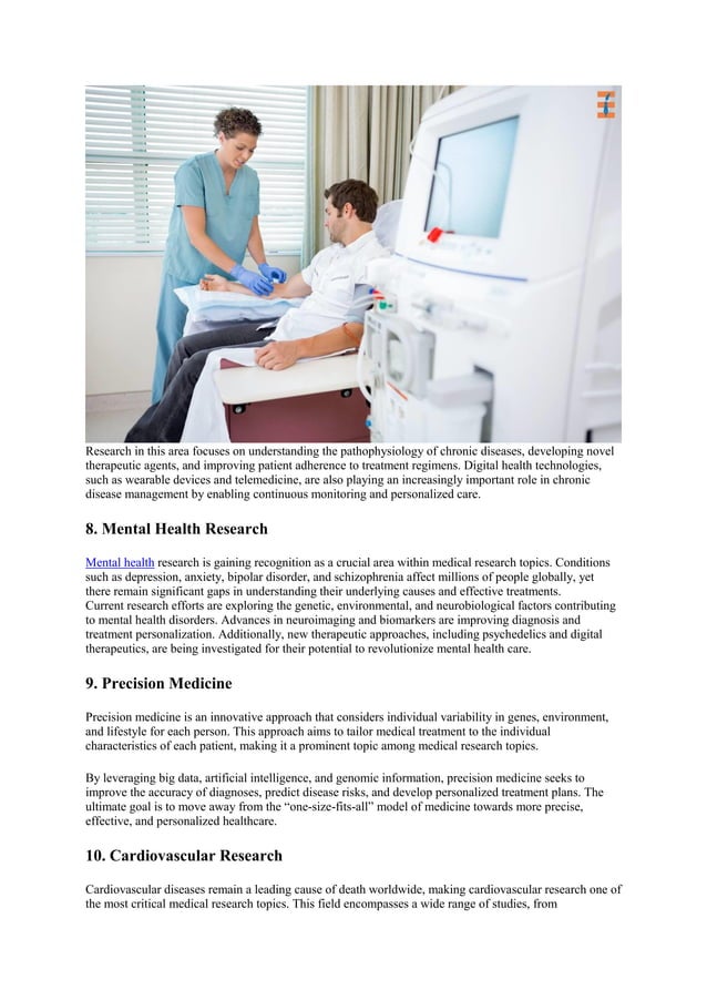 Advancing Science: Exploring Medical Research Topics | PDF